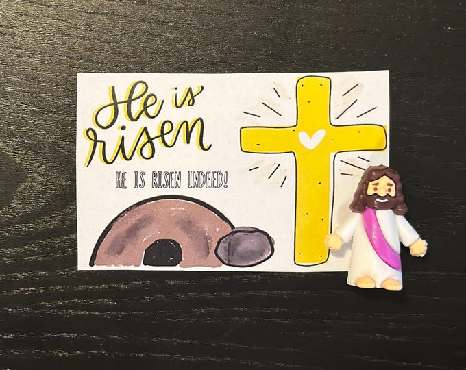 Everyone Needs a Little Jesus, Easter Basket Gift, He is Risen Easter ...