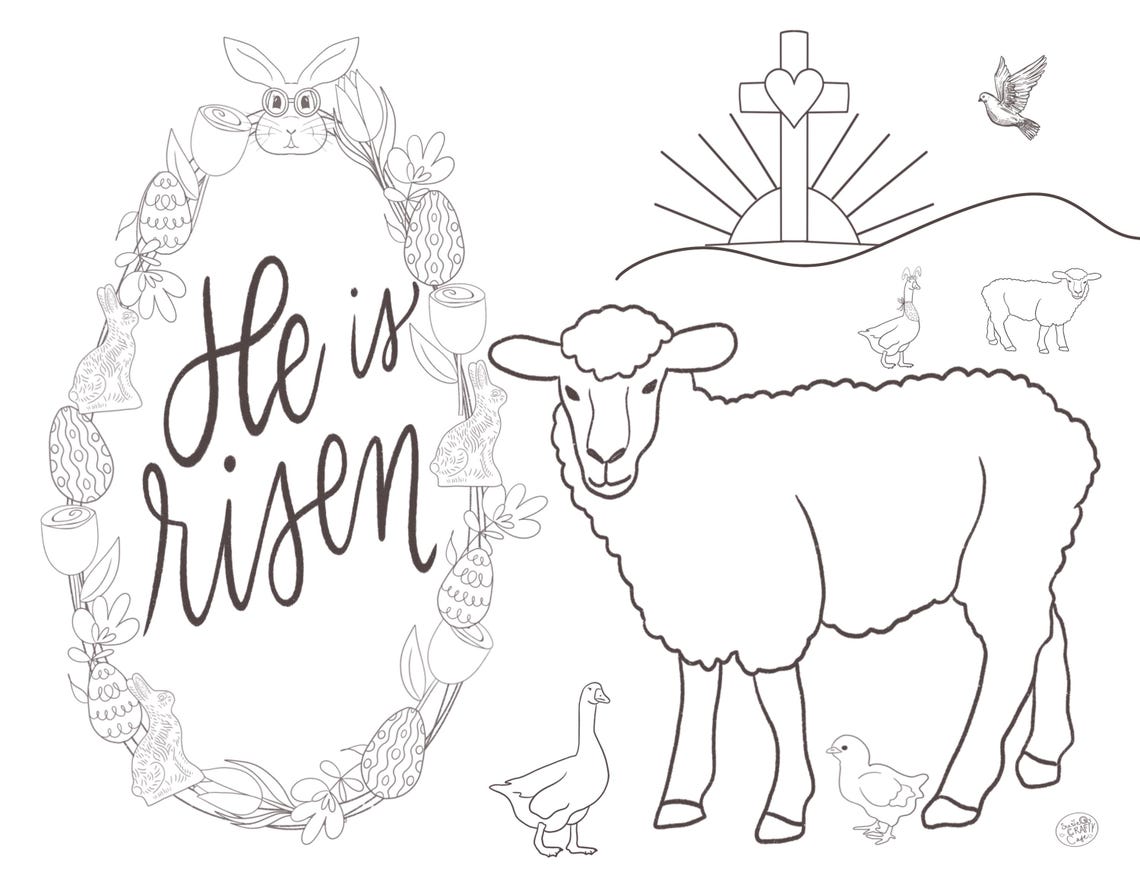 Easter Jelly Bean, He is Risen Easter Color Sheet, Easter Bunny ...