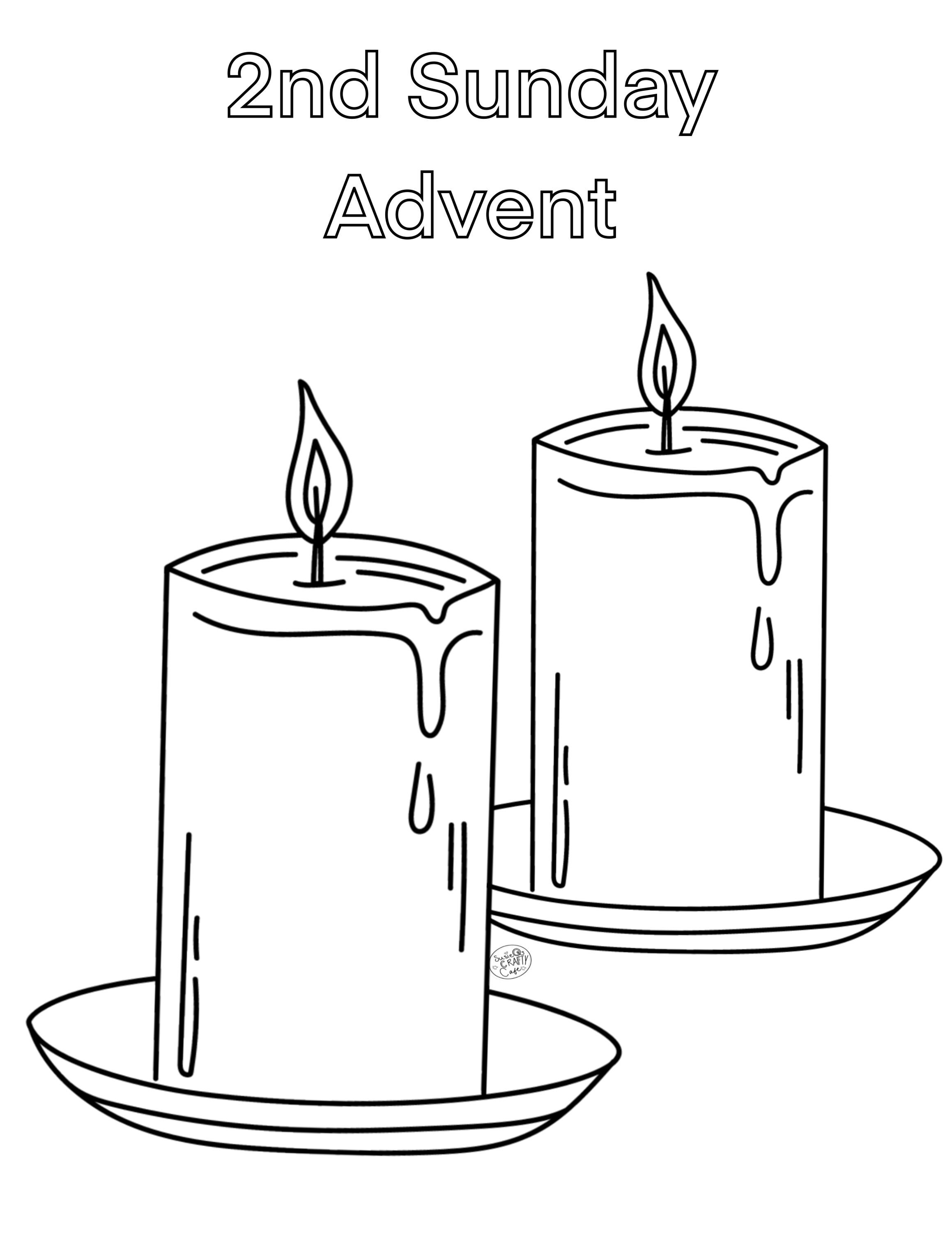 Advent Candle Printables, 5 Advent Download Printables, Christmas ...