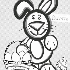 Easter Bunny Activity Sheets, Easter Color Sheets, Easter Bunny Kids ...