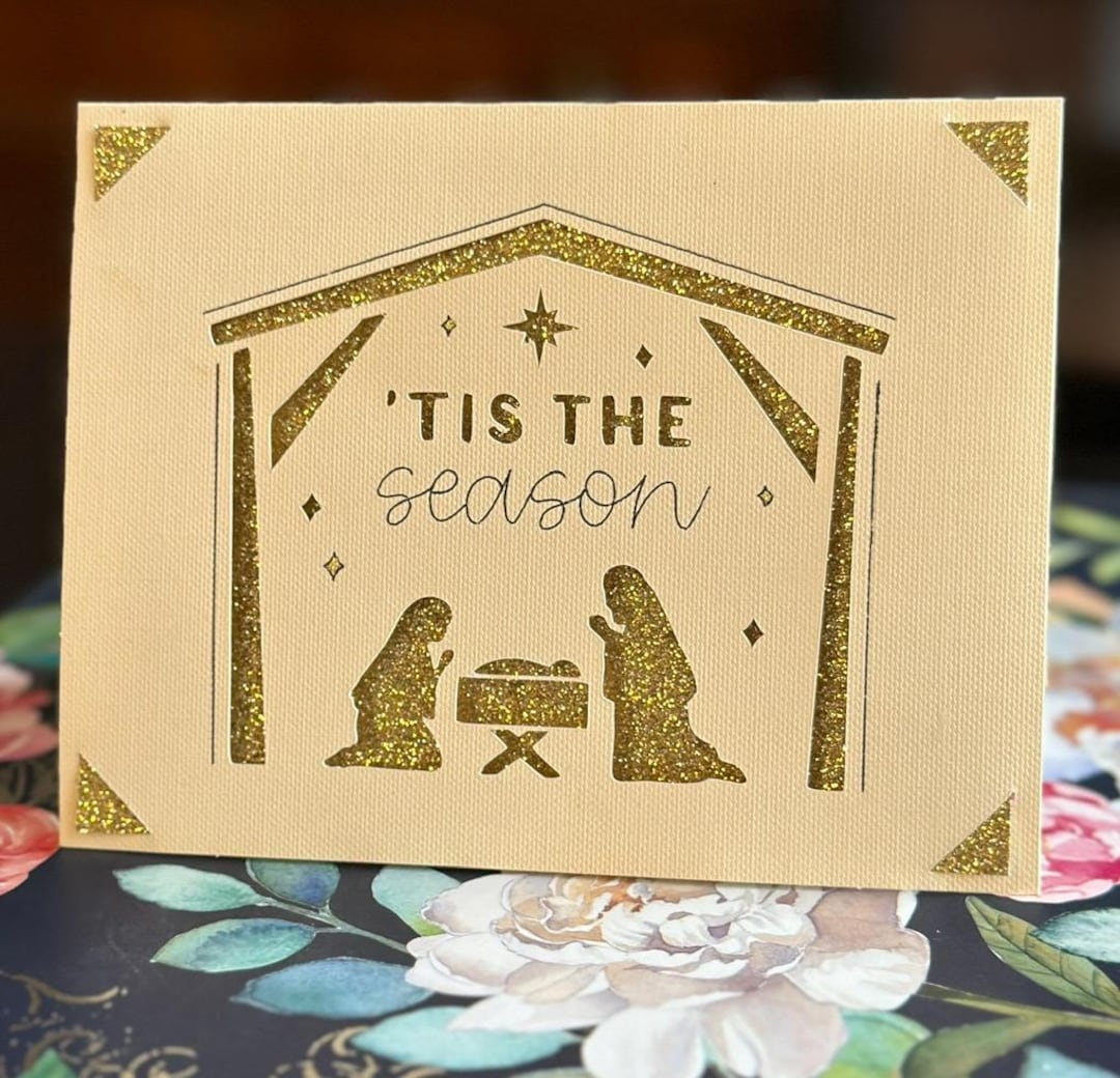 Christmas Nativity Card, Nativity Card, Faith Based Christmas Card ...