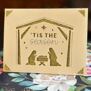 Christmas Nativity Card, Nativity Card, Faith Based Christmas Card ...