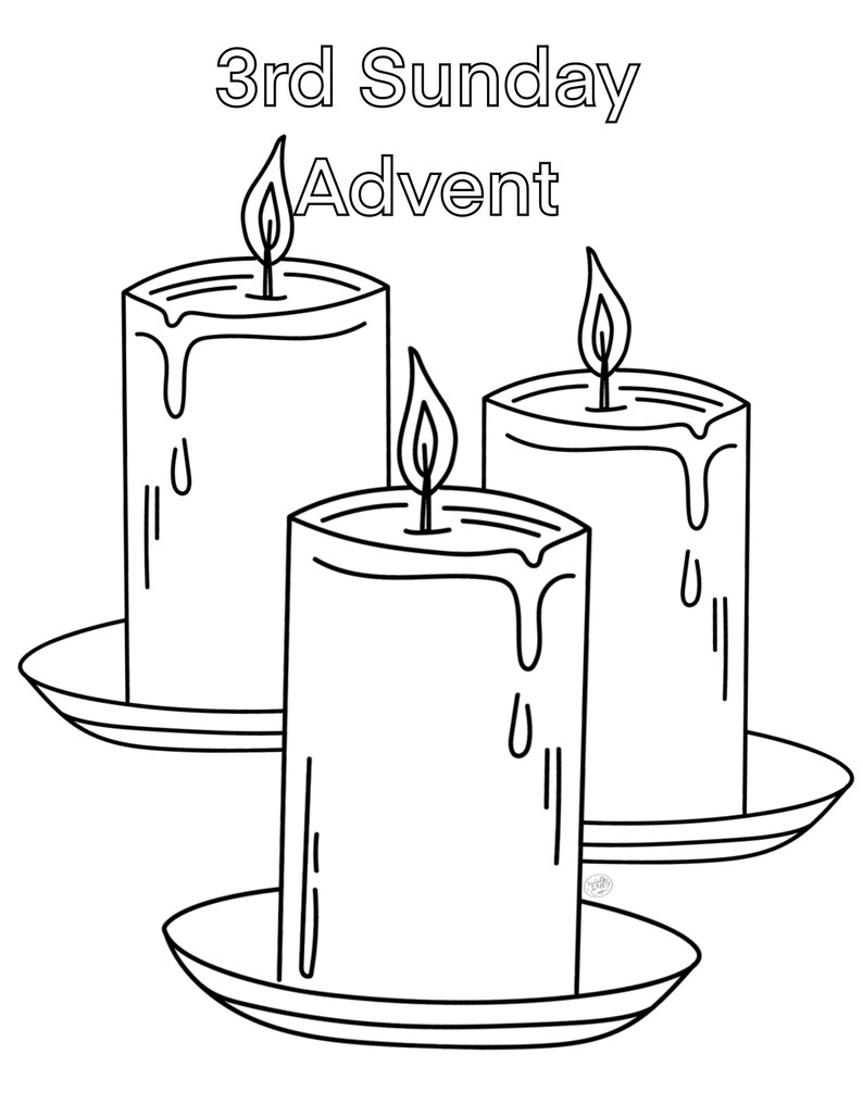Advent Candle Printables, 5 Advent Download Printables, Christmas ...