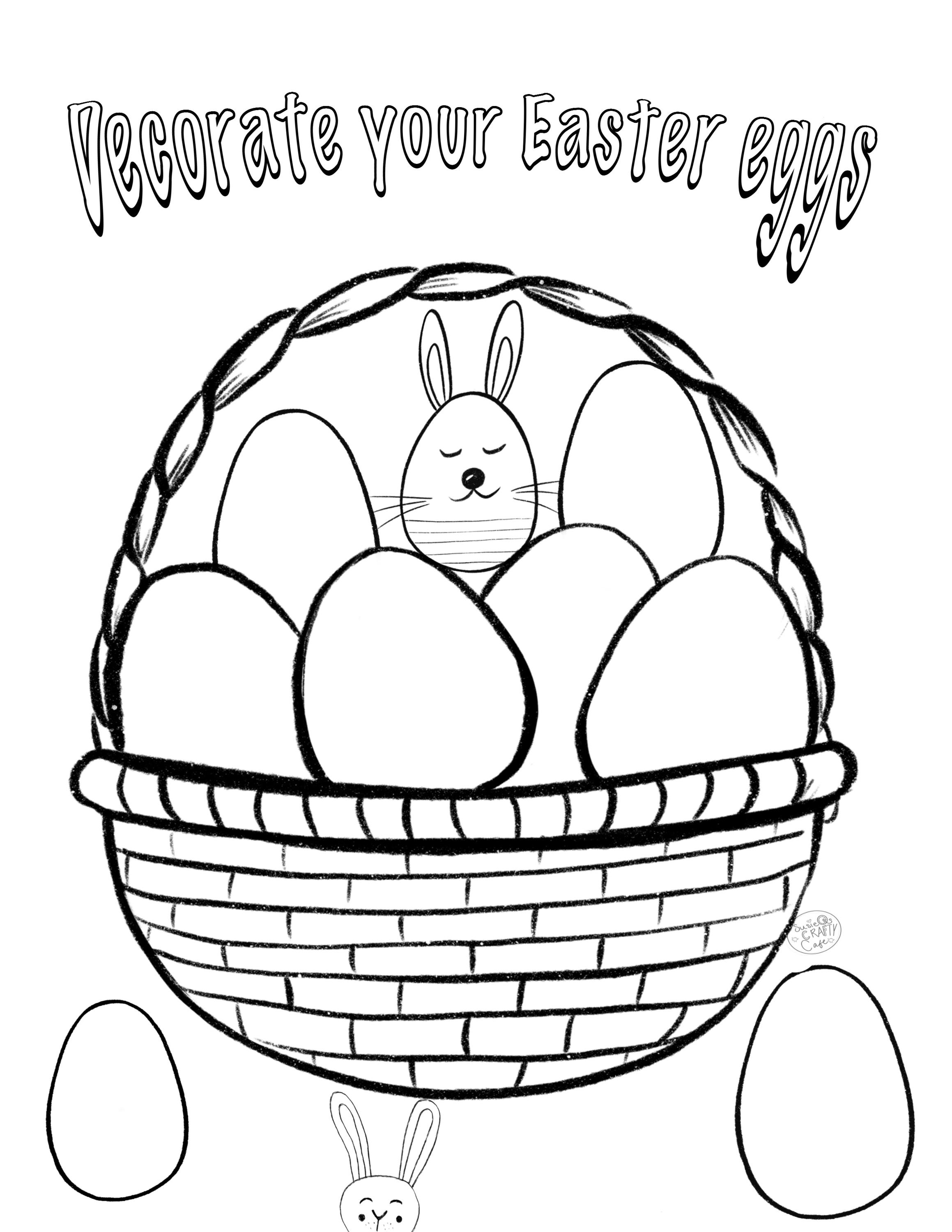 Easter Bunny Activity Sheets, Easter Color Sheets, Easter Bunny Kids ...