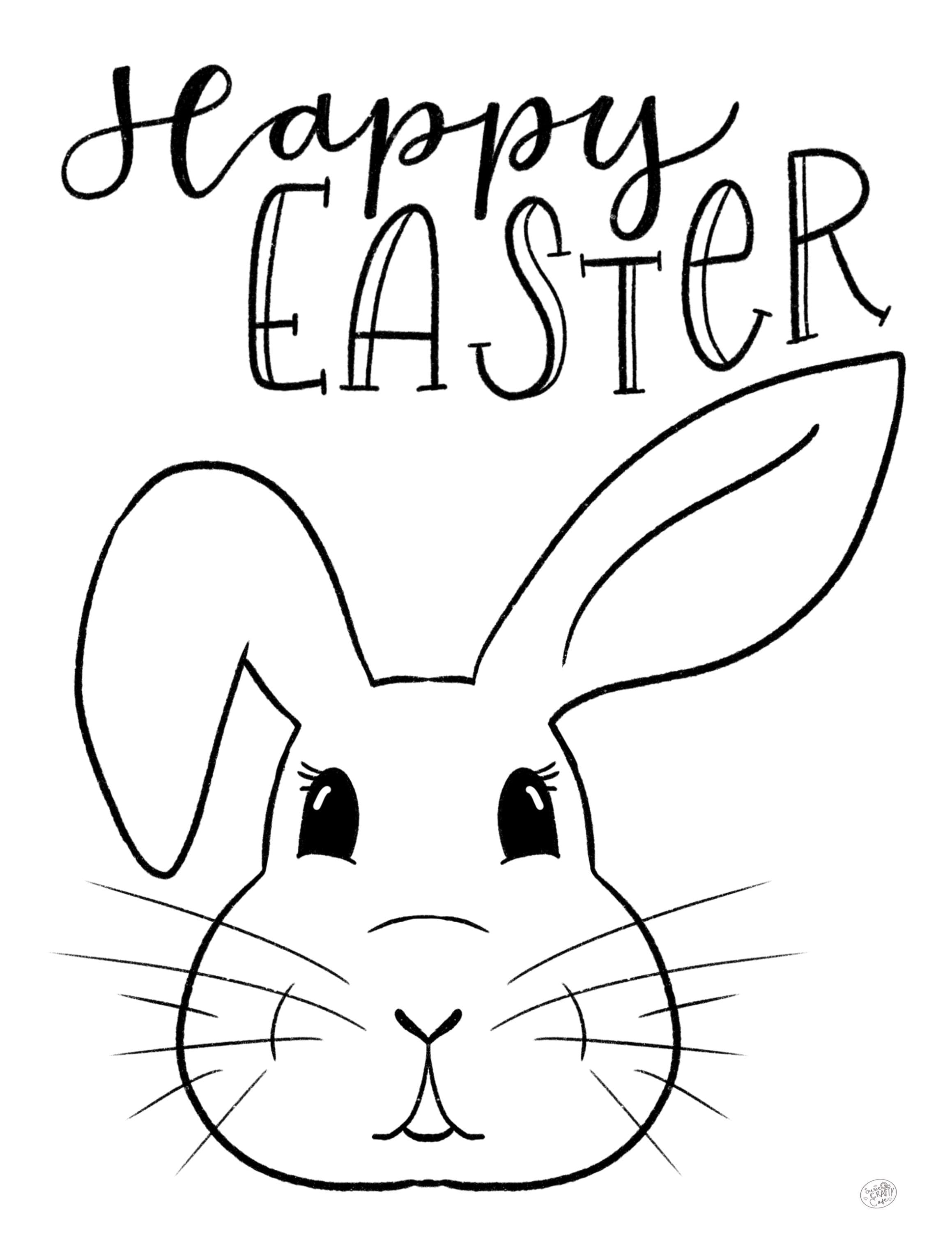 Easter Egg Activity Sheets, Easter Bunny Color Sheets, Easter Bunny ...