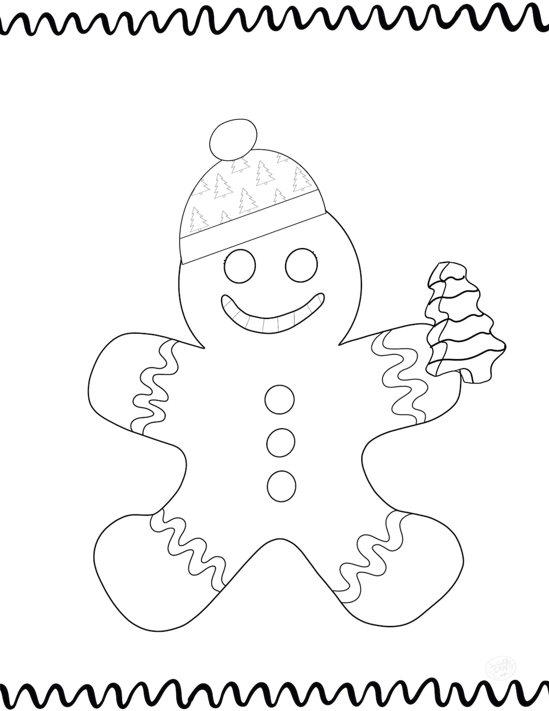 Gingerbread Fun Holiday Printables, 5 Coloring Sheets, Gingerbread ...