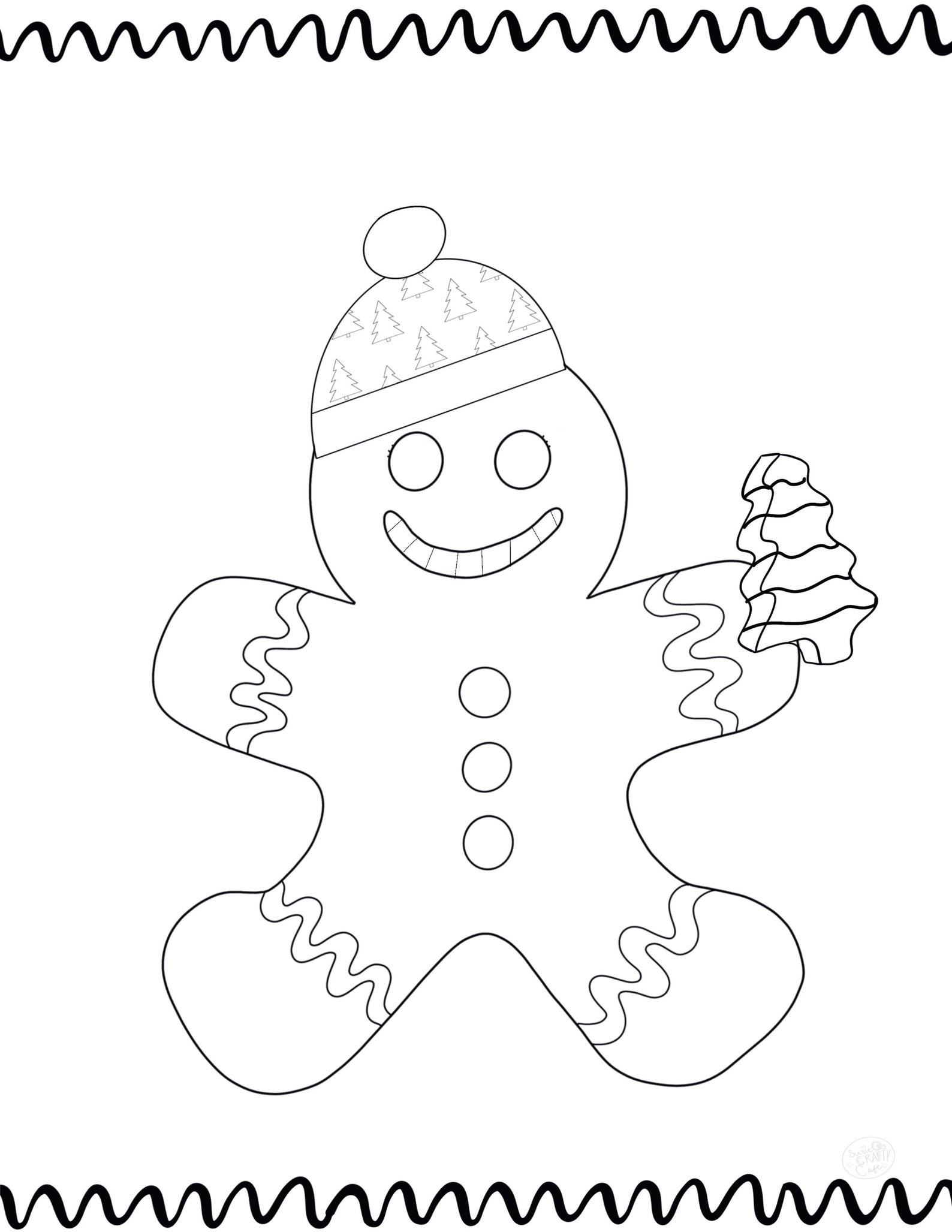 Gingerbread Fun Holiday Printables, 5 Coloring Sheets, Gingerbread ...