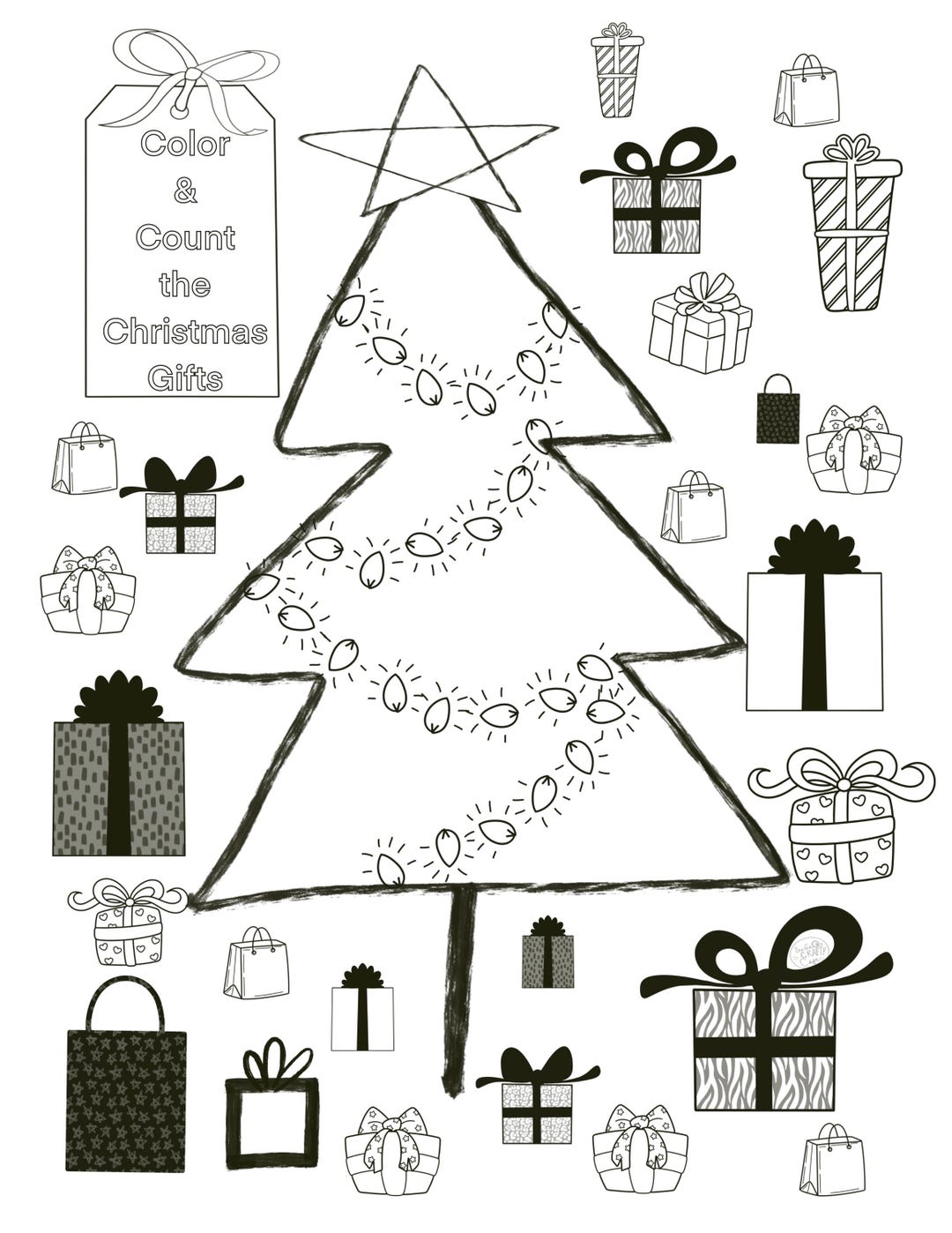Christmas Tree Activity Sheets, 5 Kid Holiday Printables, Fun Christmas ...