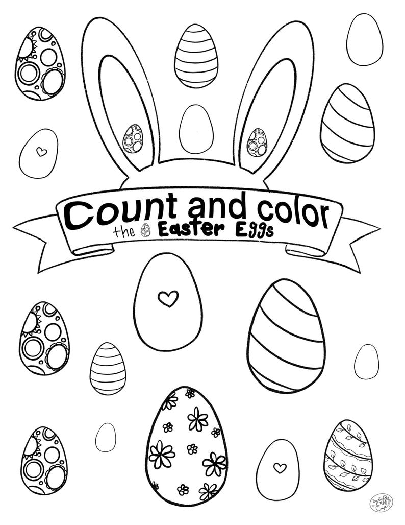 Easter Bunny Activity Sheets, Easter Color Sheets, Easter Bunny Kids ...