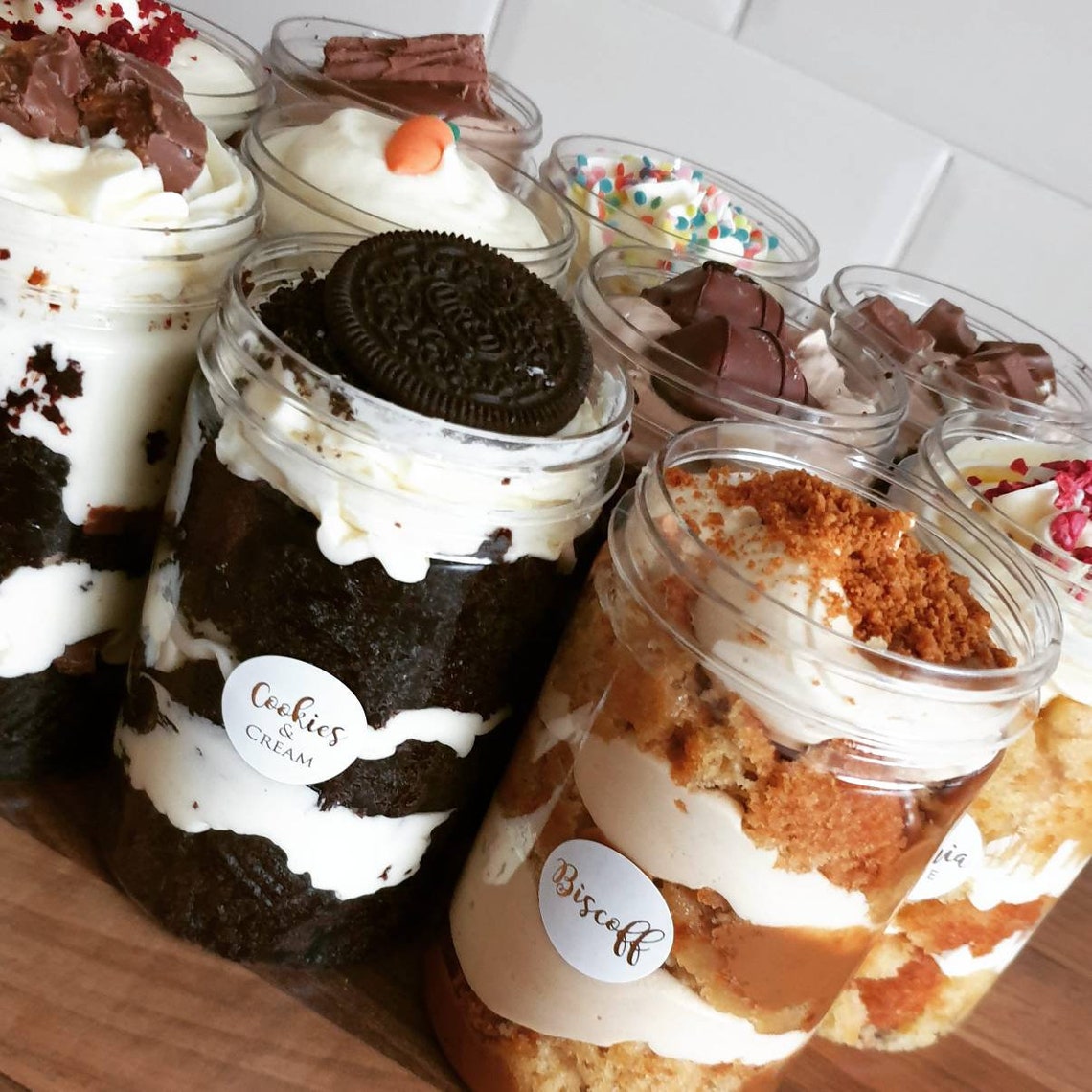 2 Delicious Cake Jars Choose Your Flavours - Etsy UK