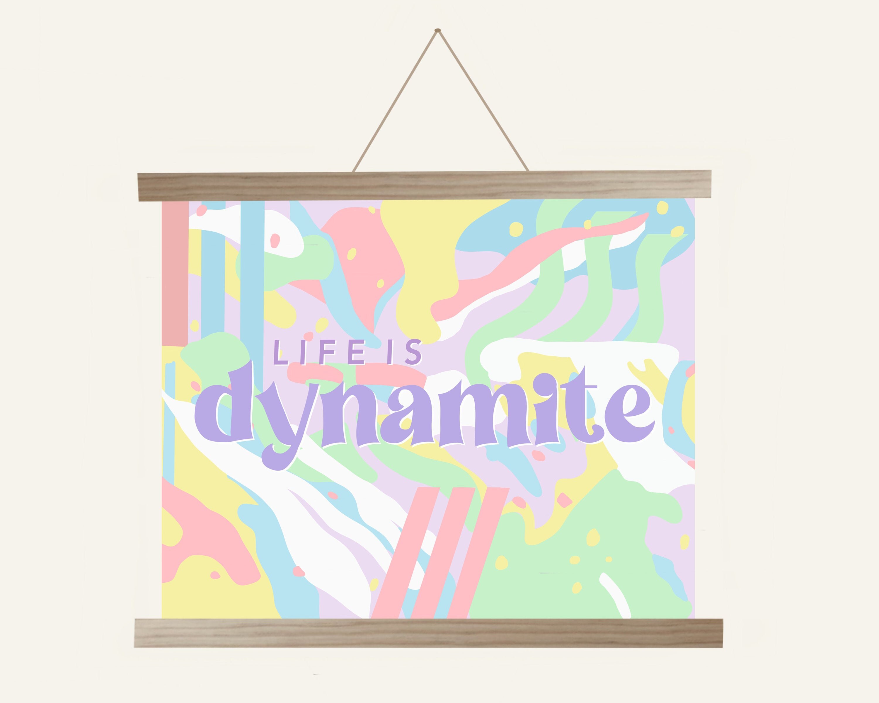 BTS Dynamite Mural Aesthetic Inspired Digital Art Print DIGITAL ...