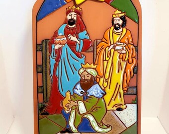 Stained Glass Three Kings - Etsy