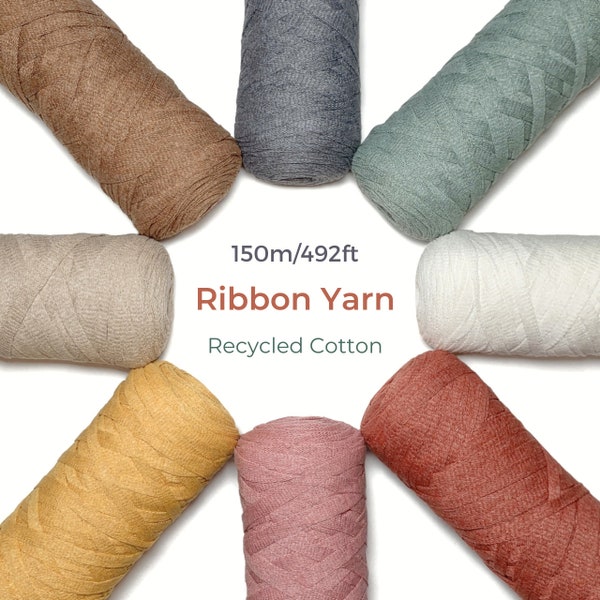 White Ribbon Yarn - Etsy