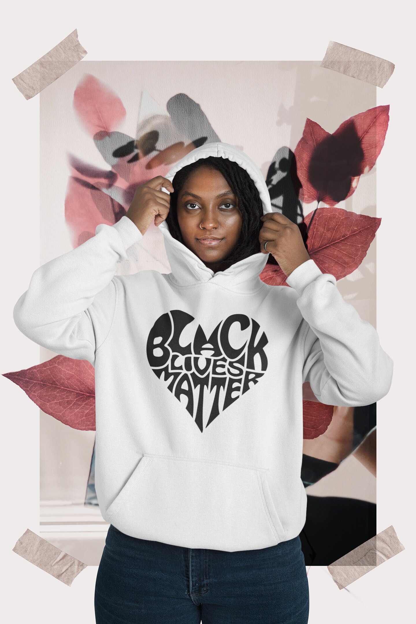 Black Lives Matter Women Hoodie BLM Hooded Heart Sweatshirt - Etsy España