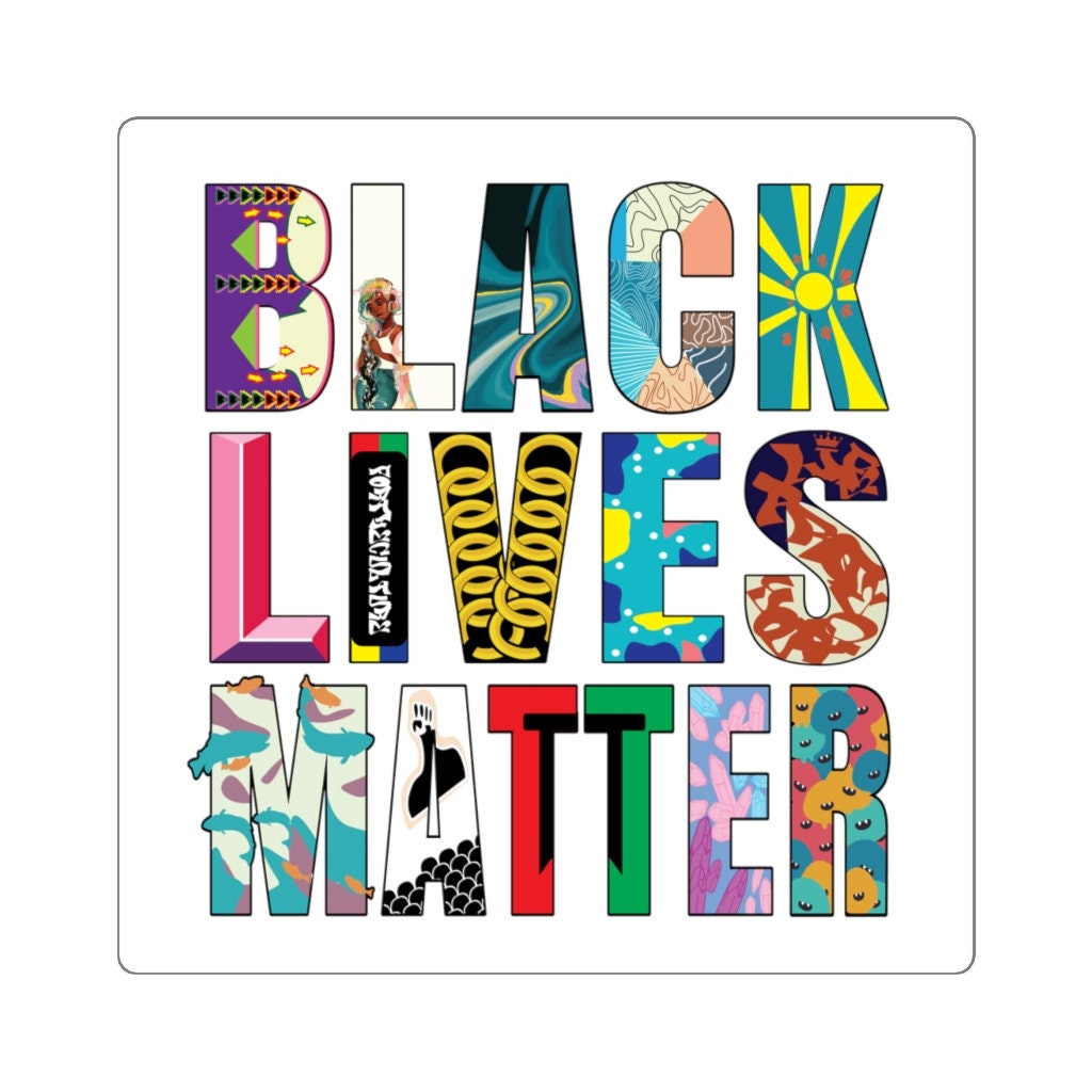 Black Lives Matter Sticker BLM Bumper Sticker Black Lives - Etsy