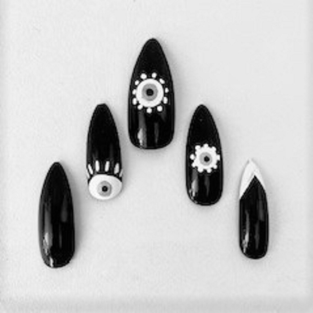 Press on Nails, Nail Art, DIY Manicure, Evil Eye Protection - Etsy