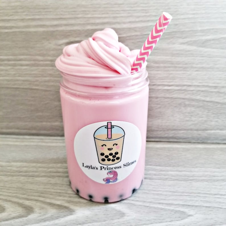 Strawberry Princess Boba Slime Boba Soft Slime ASMR Slime | Etsy
