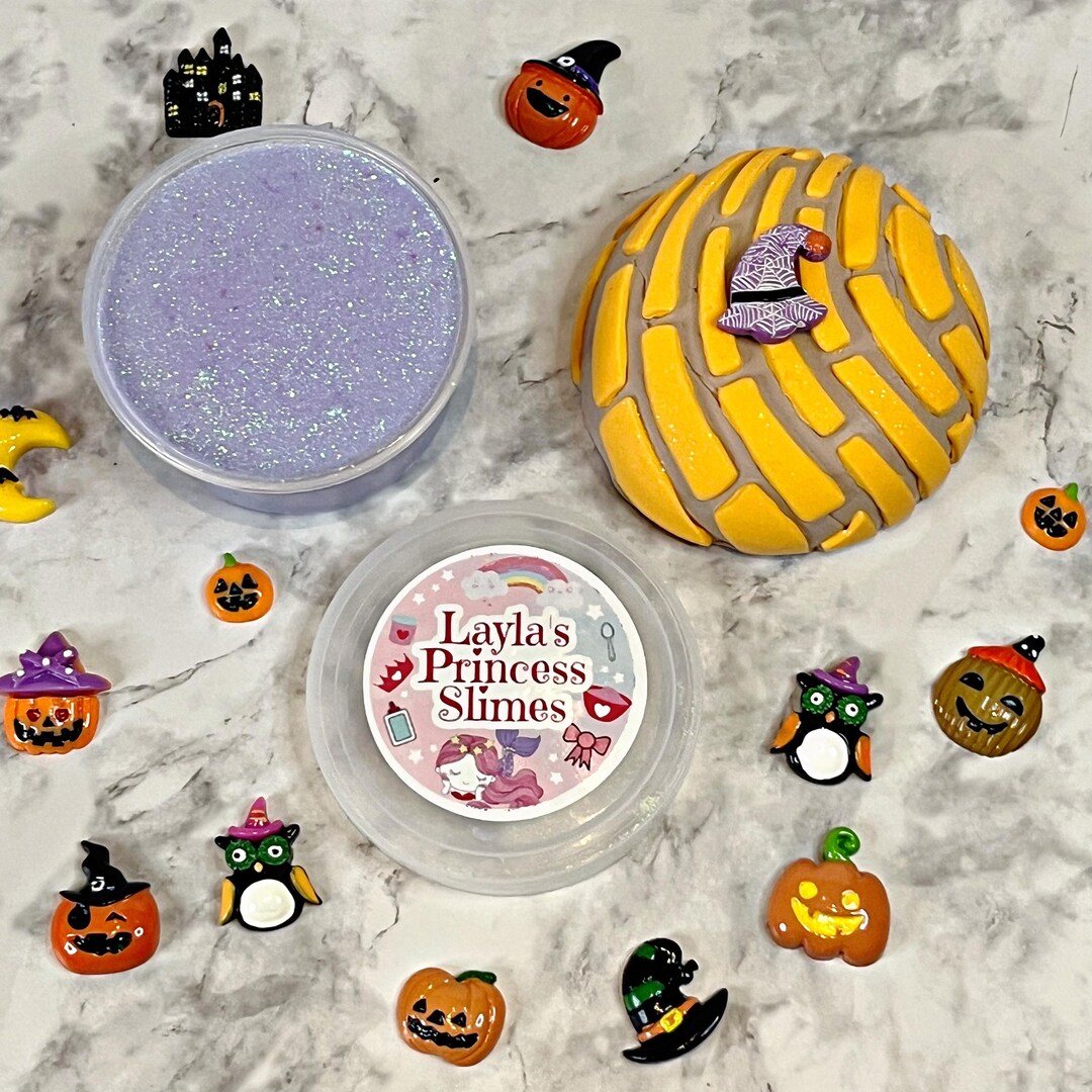 Large Spooky Concha Slime | DIY Concha Slime | Mexican Concha Slime ...