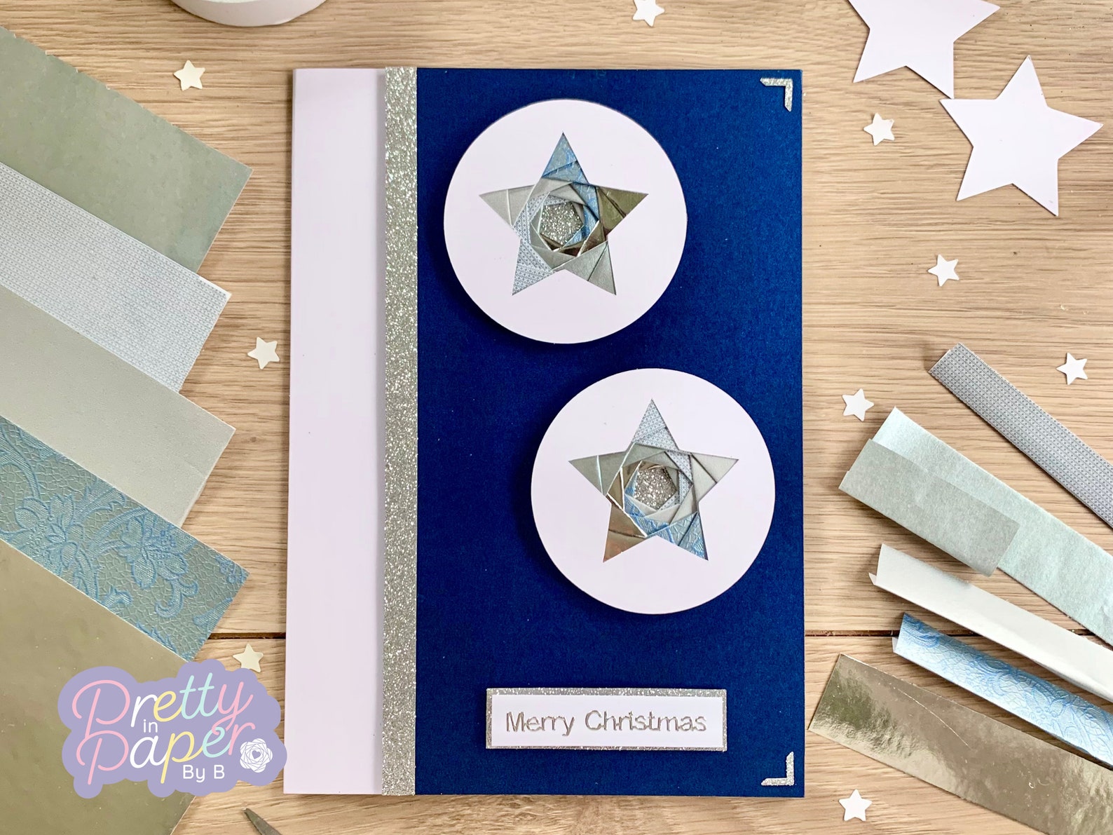 Star Iris Folding Pattern Small PDF & SVG | Christmas Star Beginner ...