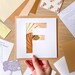 Card Making Kit Alphabet Letter F | Iris Folding Card Kit | Initial ...