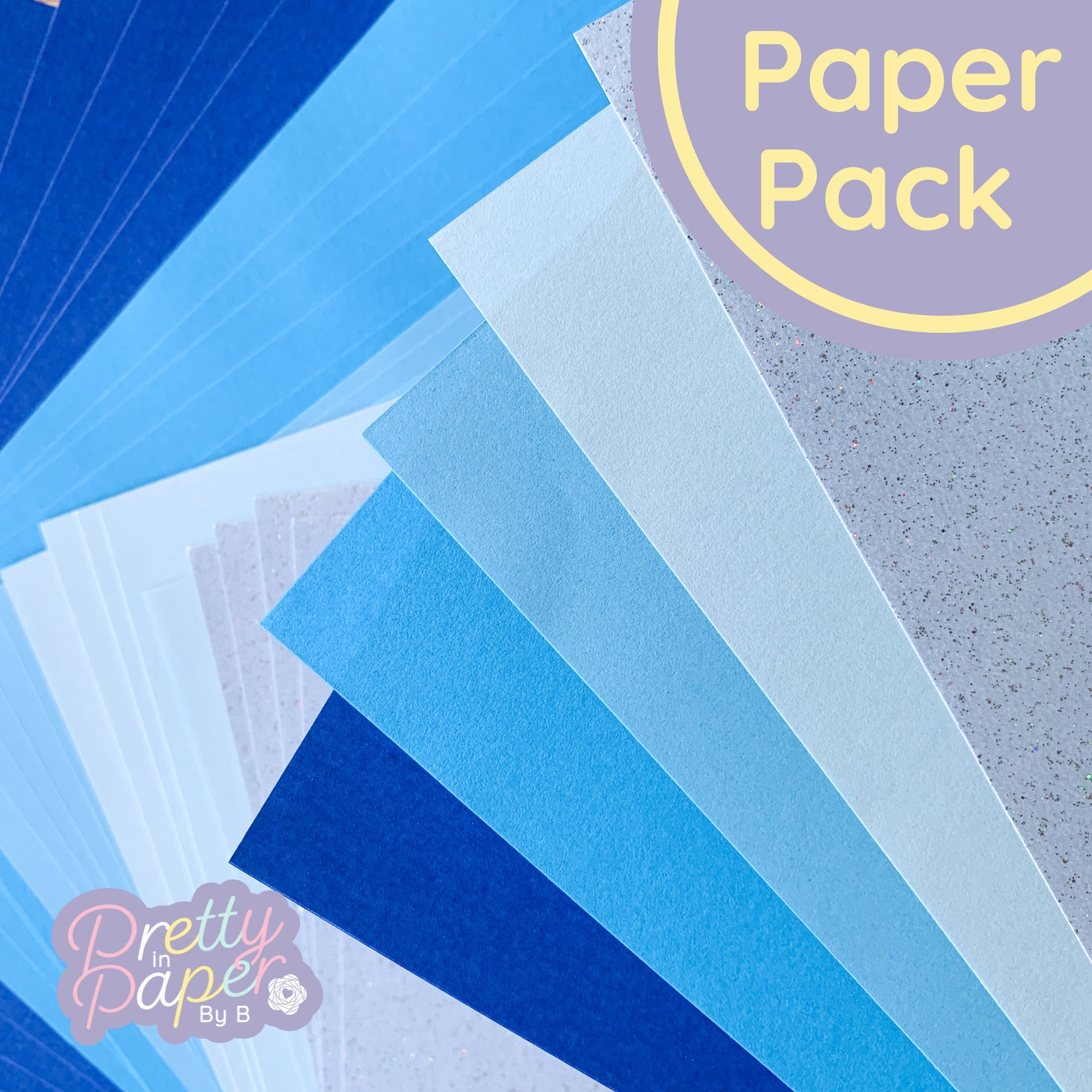 Ocean Waves Paper Pack A5, 30 Sheets | Pearlised Paper Pad | Sparkle ...