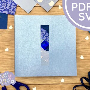 Letter I Iris Folding Pattern PDF & SVG Alphabet Beginner - Etsy