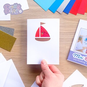 Card Making Kit Boat Mini Small Boat Craft Kit Beginners Iris Folding ...