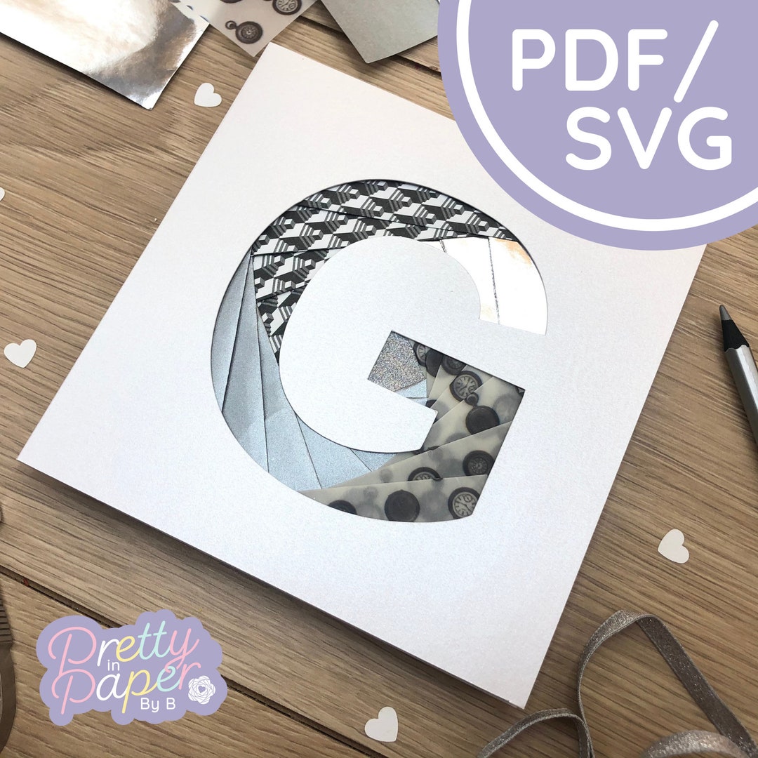 Letter G Iris Folding Pattern PDF & SVG | Alphabet Beginner Iris ...