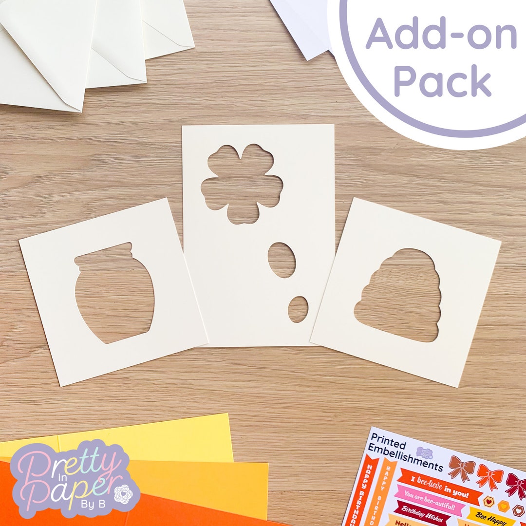ADD-ON PACK Extension for Bee Happy Card Making Kit | Extra Apertures ...
