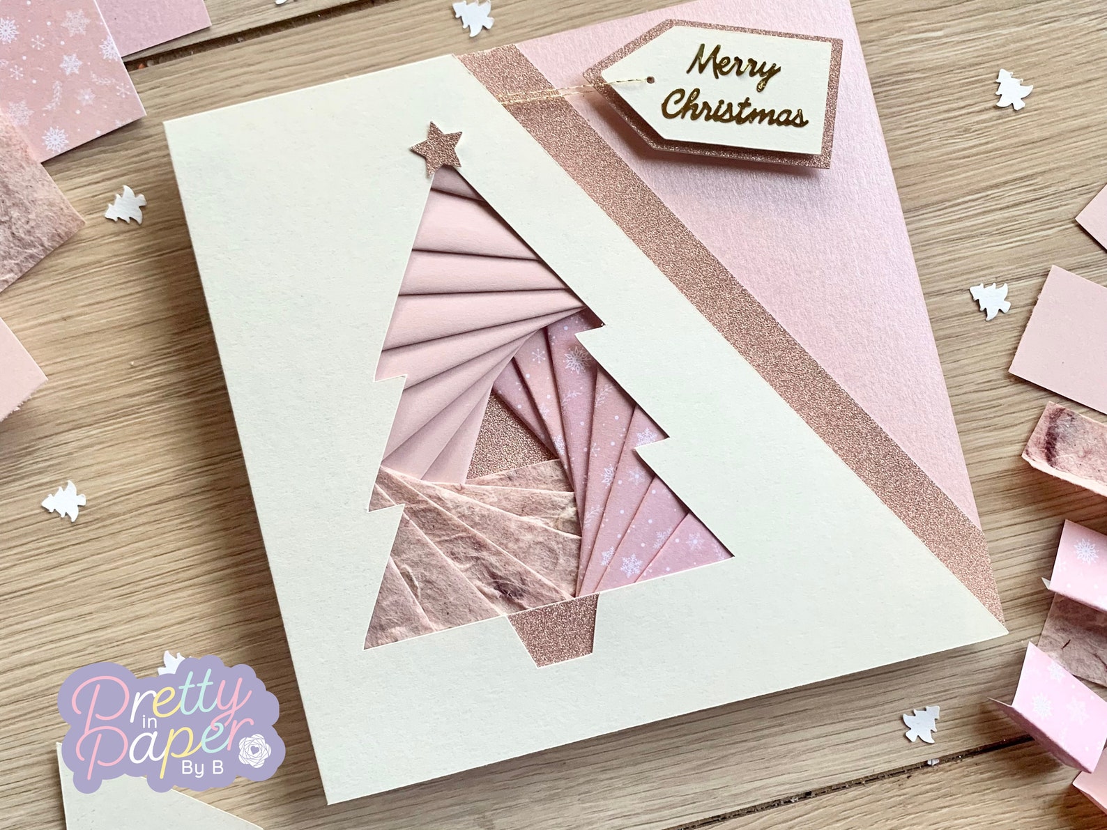 Christmas Tree Iris Folding Pattern PDF & SVG Xmas Tree | Etsy