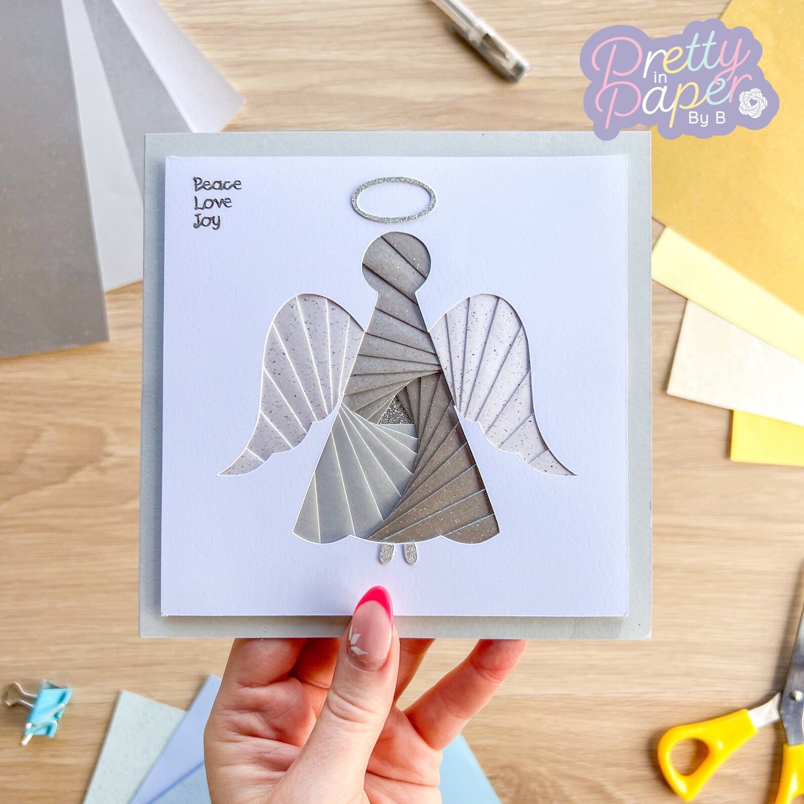 Angel Iris Folding Pattern PDF & SVG | Christmas Angel Beginner ...