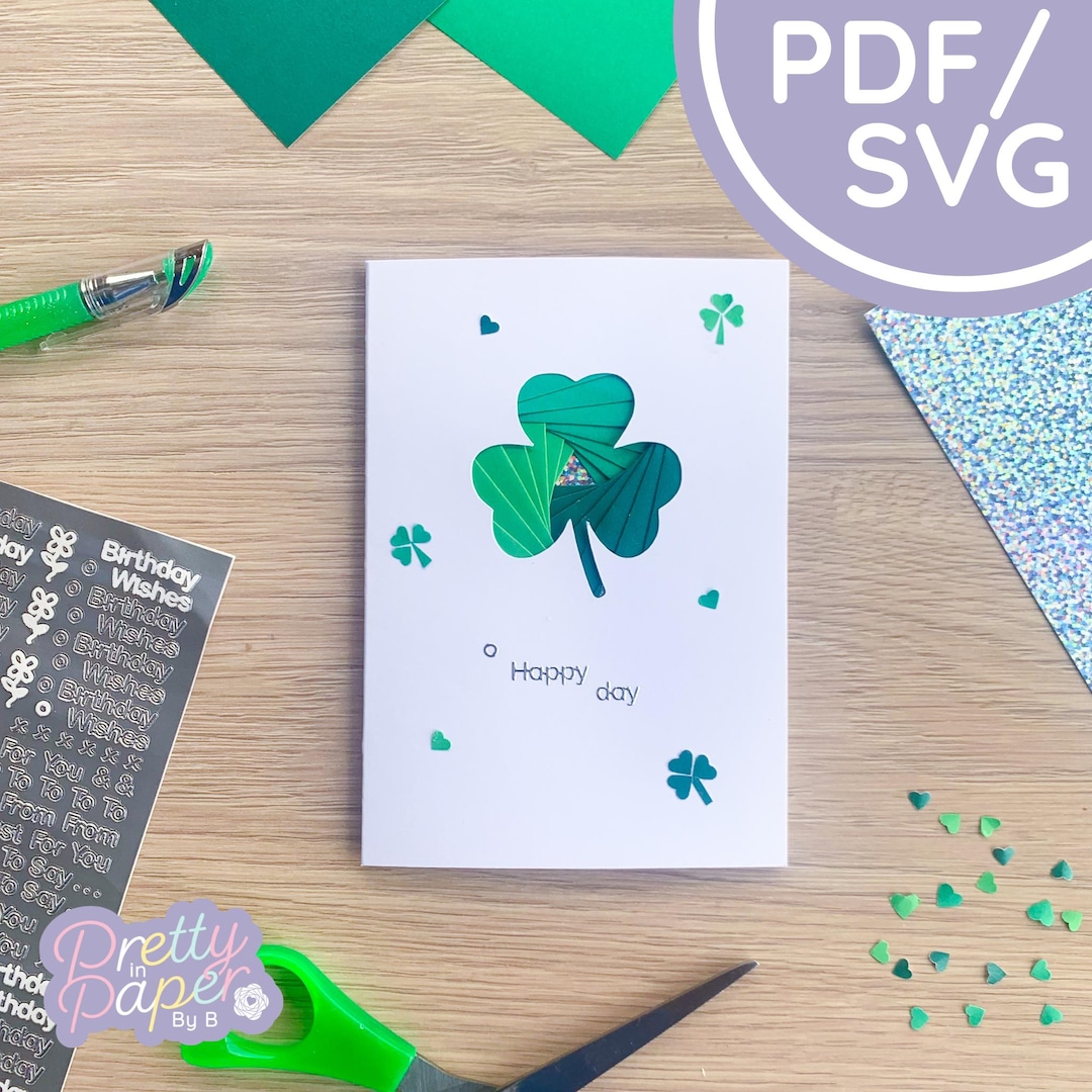 Shamrock Iris Folding Pattern PDF & SVG | Mini Flower Beginner Iris ...
