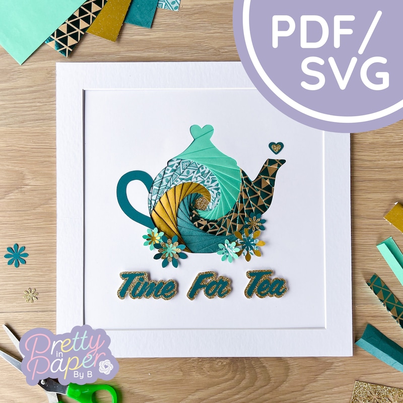 Quilled Teapot - Etsy