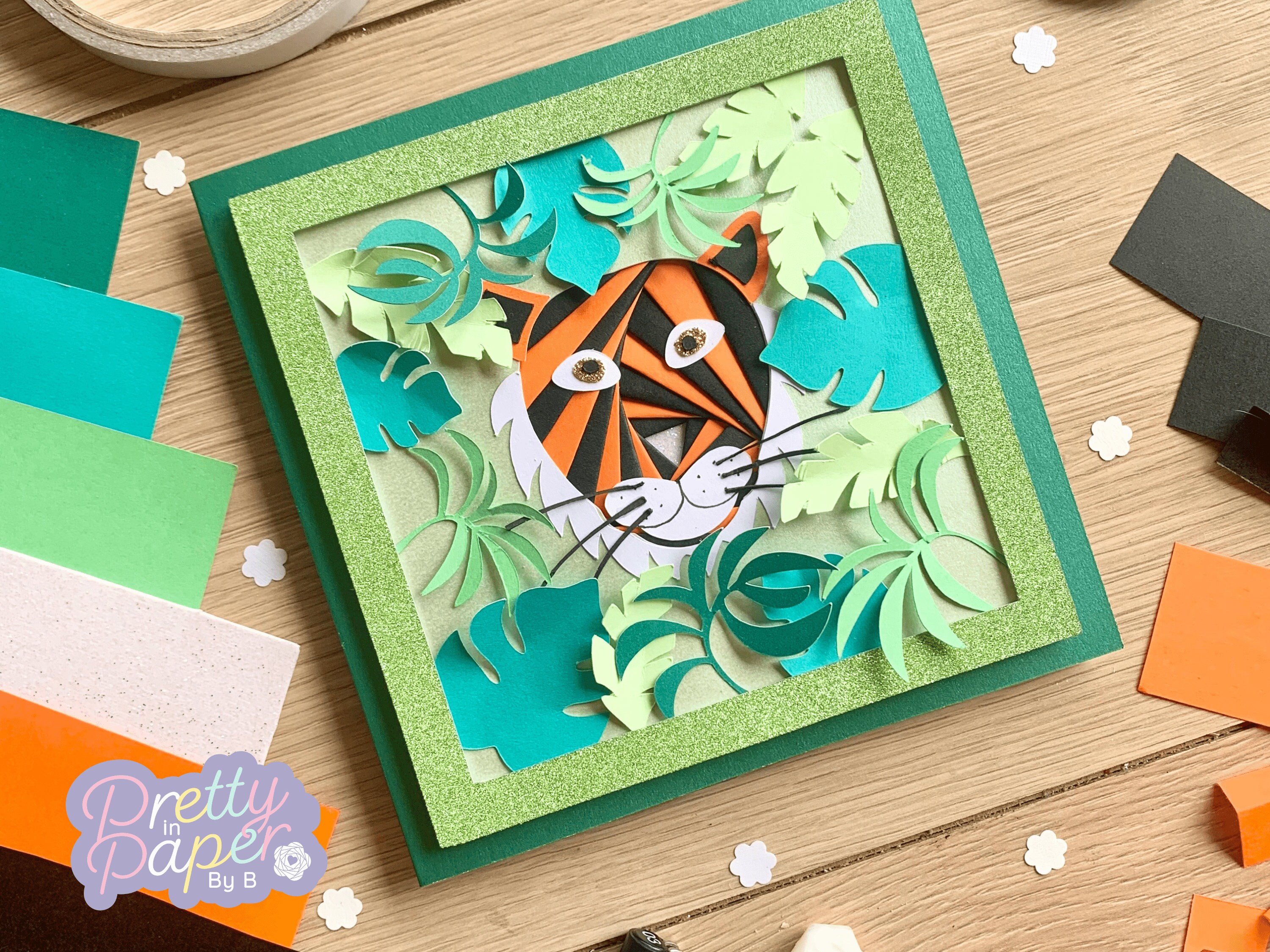 Wild Cat Iris Folding Pattern PDF & SVG | Beginner Lion Tiger Iris ...