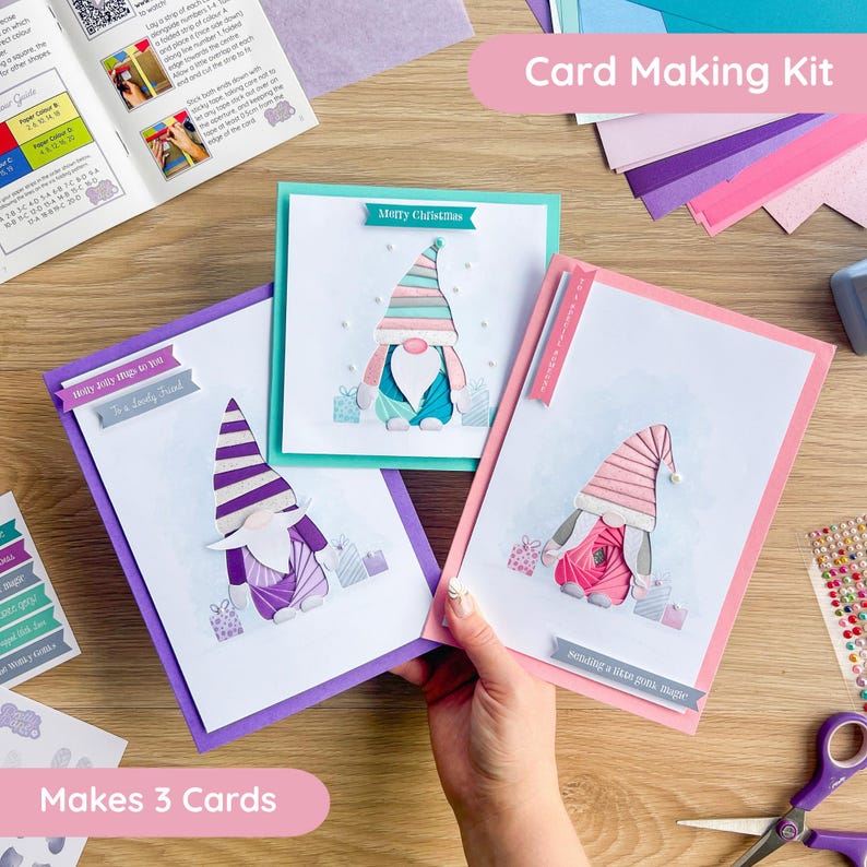 Wonky Gonks Card Making Kit | Winter Wonderland Edition | Beginner Iris ...