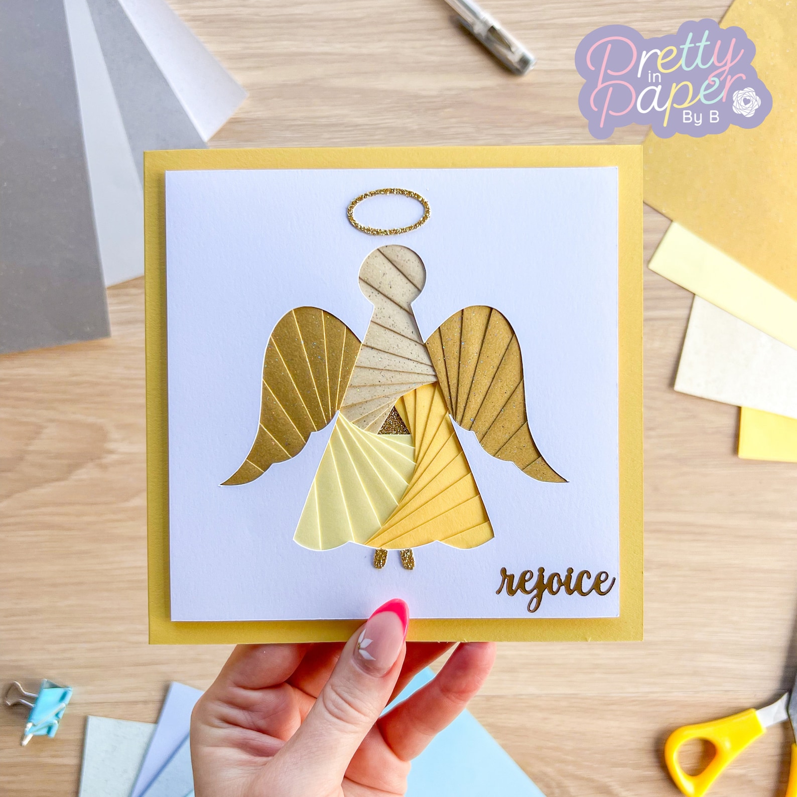 Angel Iris Folding Pattern PDF & SVG | Christmas Angel Beginner ...