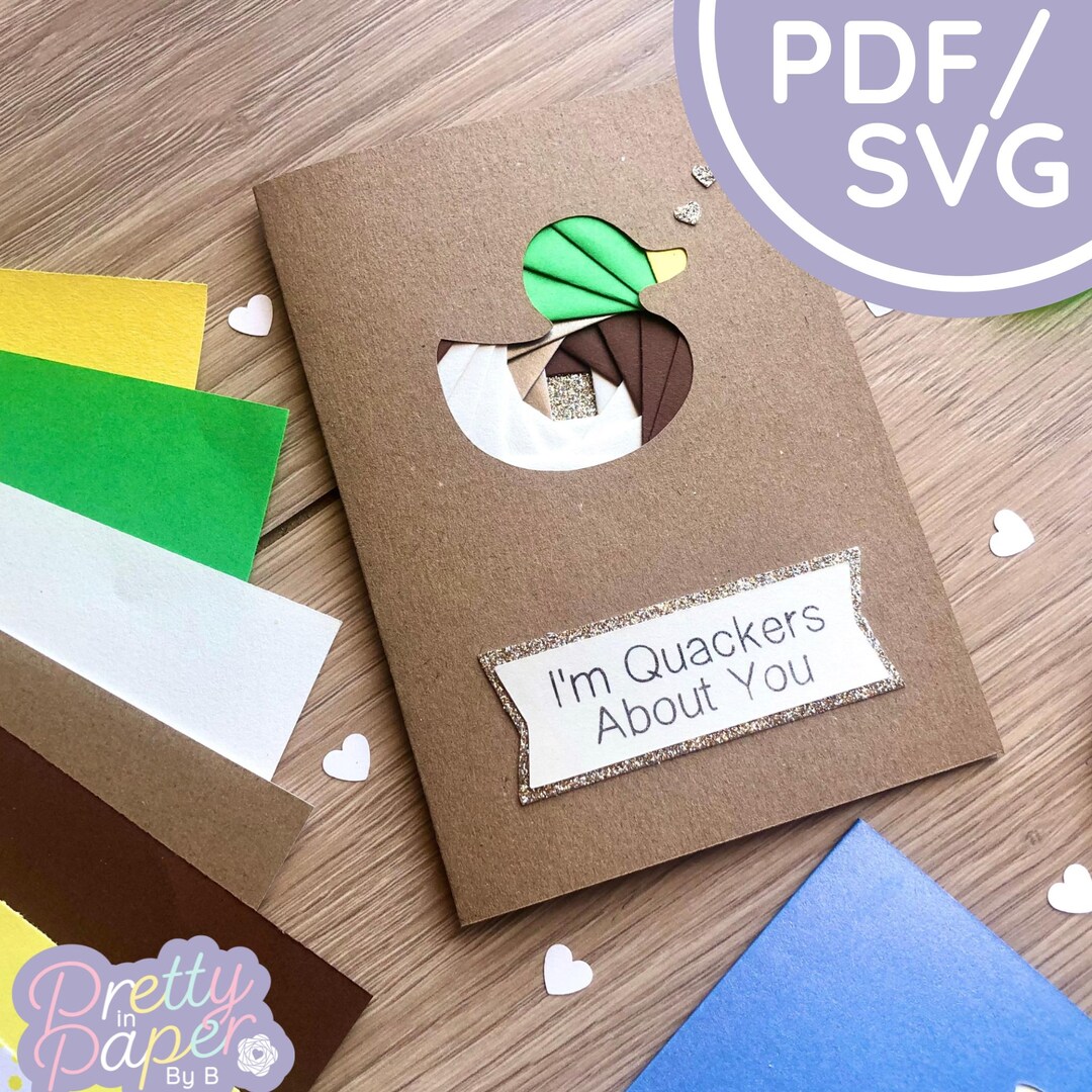 Duck Iris Folding Pattern PDF & SVG | Mini Bird Beginner Iris Folding ...