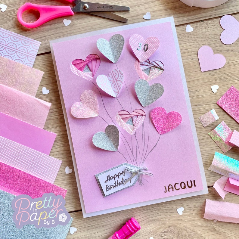 Heart Mini Iris Folding Pattern PDF & SVG | Beginner Template Download ...