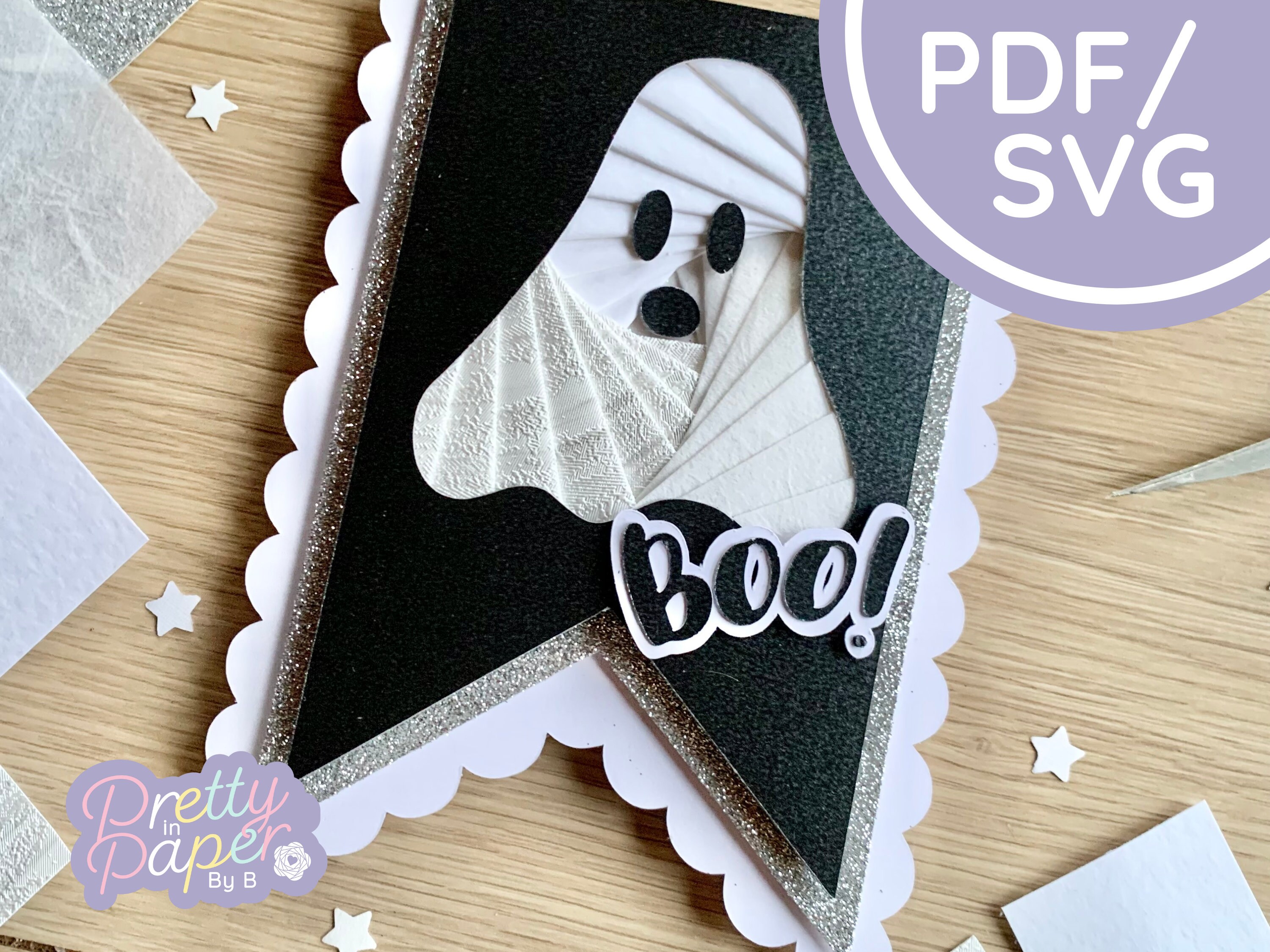 Ghost Iris Folding Pattern PDF & SVG Halloween Beginner Iris - Etsy UK