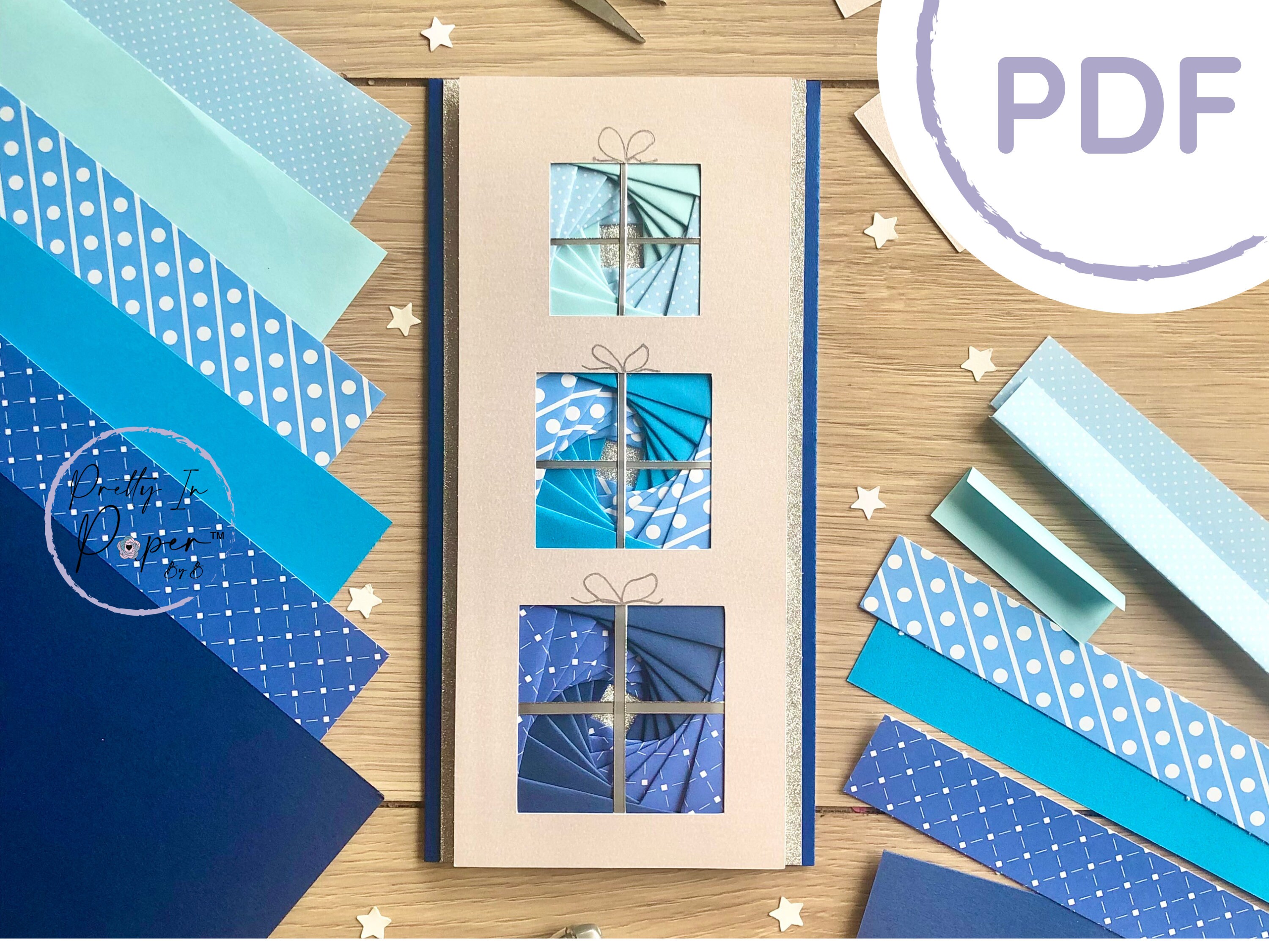 Present Iris Folding Patterns Bundle X4 Four Sqaure Iris - Etsy