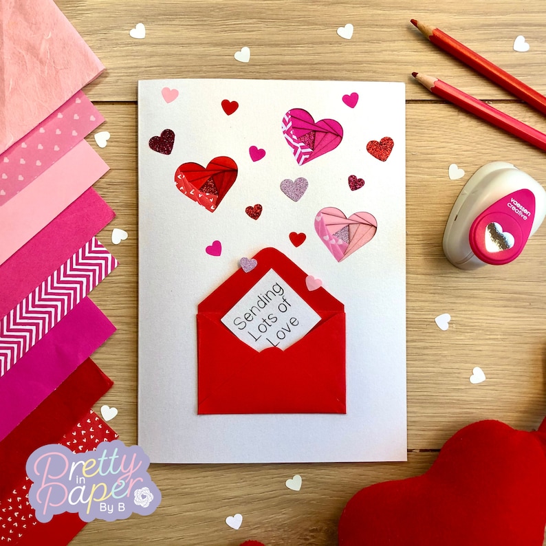 Heart Mini Iris Folding Pattern PDF & SVG | Beginner Template Download ...