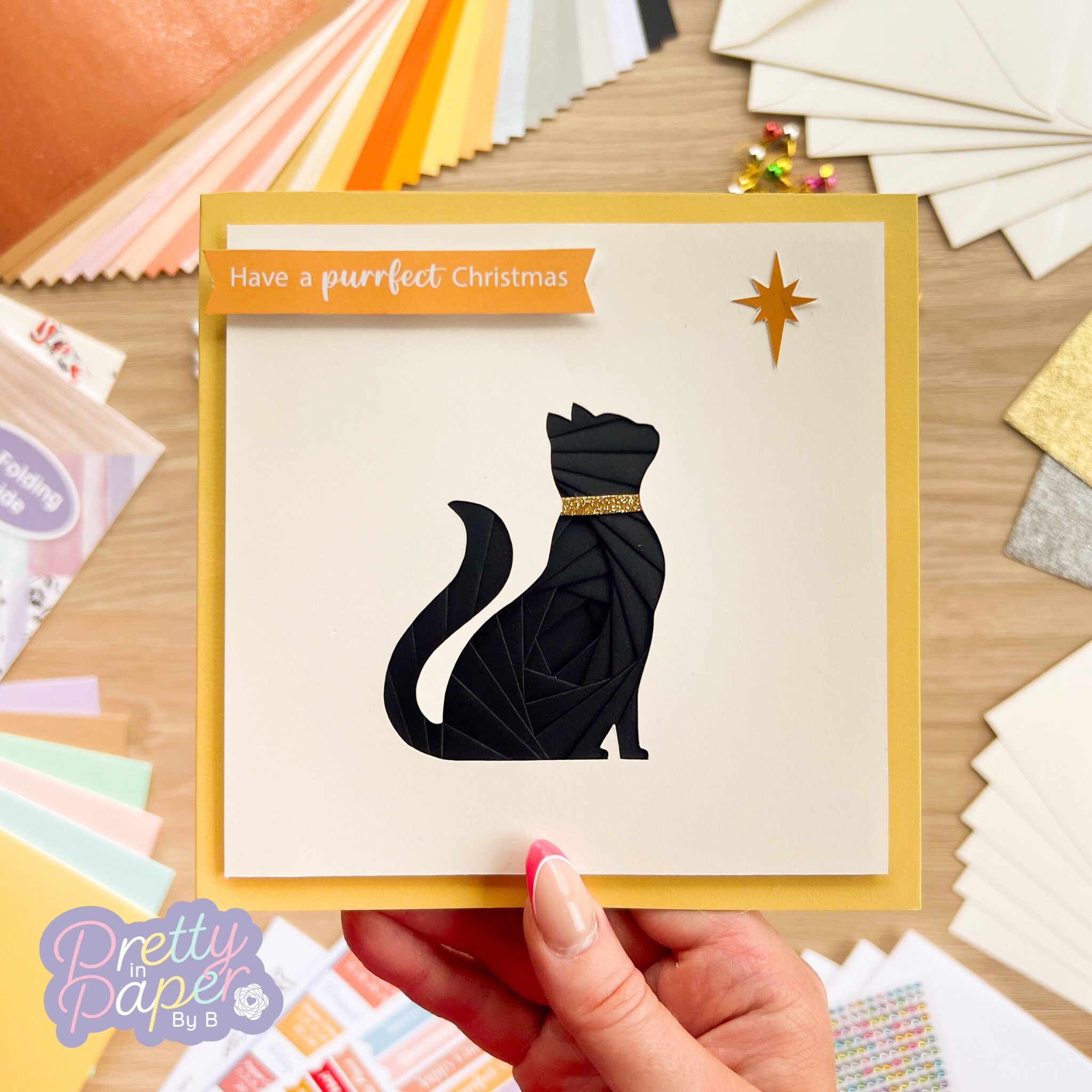 Proud Cat Iris Folding Pattern PDF & SVG | Kitten Intermediate Iris ...