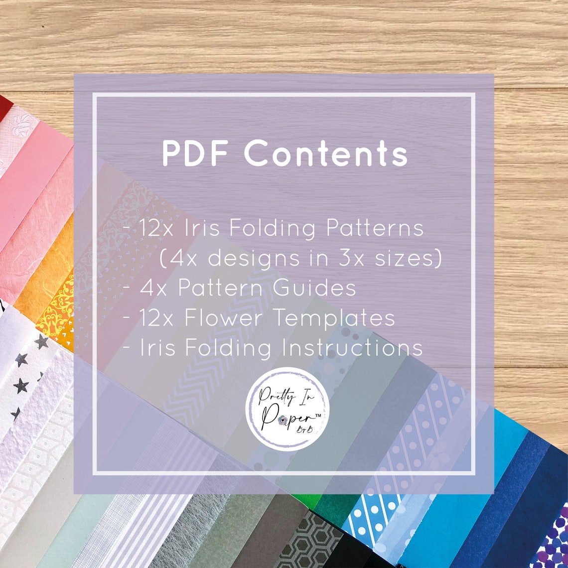 Sea Shells Iris Folding Patterns X4 Four Beginner Shell Iris - Etsy