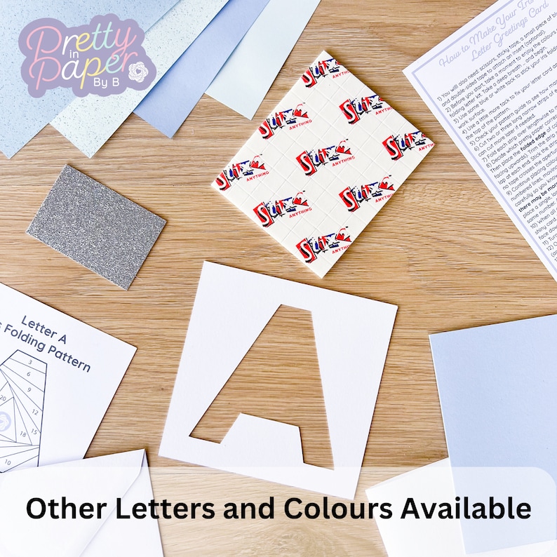 Card Making Kit Alphabet Letter R Iris Folding Card Kit - Etsy