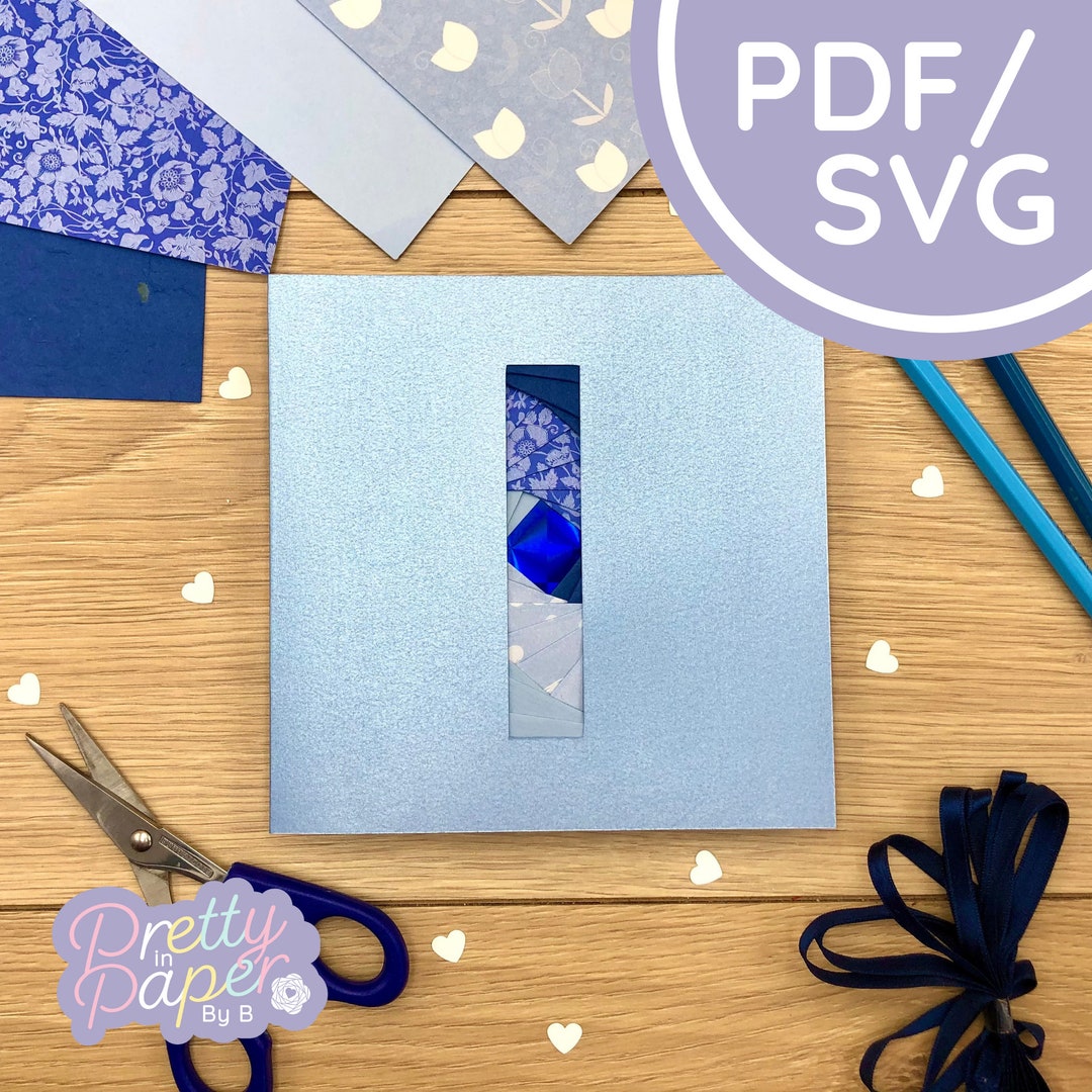 Letter I Iris Folding Pattern PDF & SVG | Alphabet Beginner Iris ...