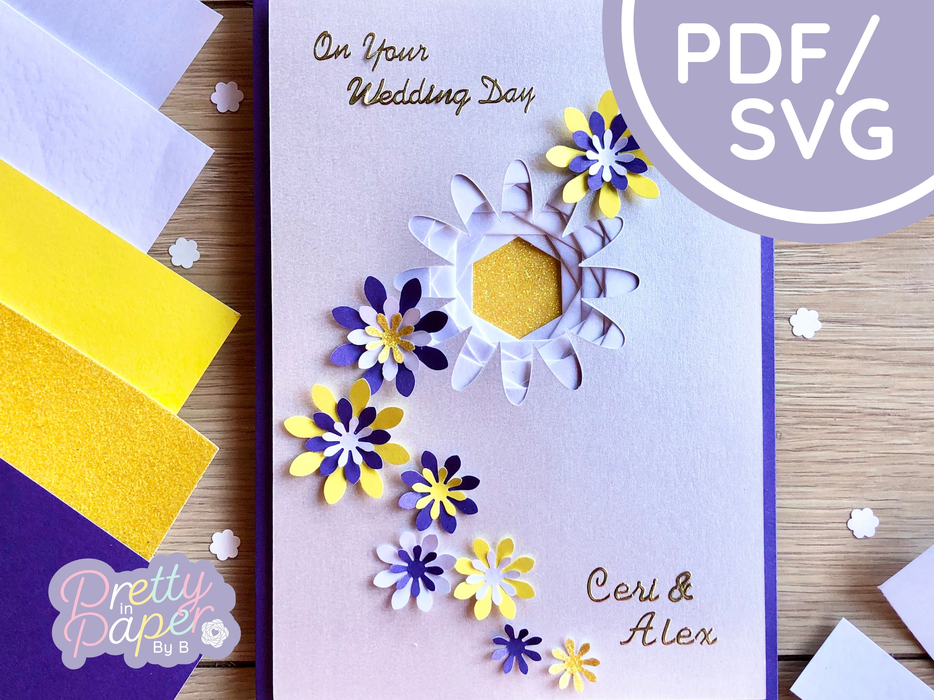 Daisy Iris Folding Pattern PDF & SVG Flower Intermediate - Etsy UK