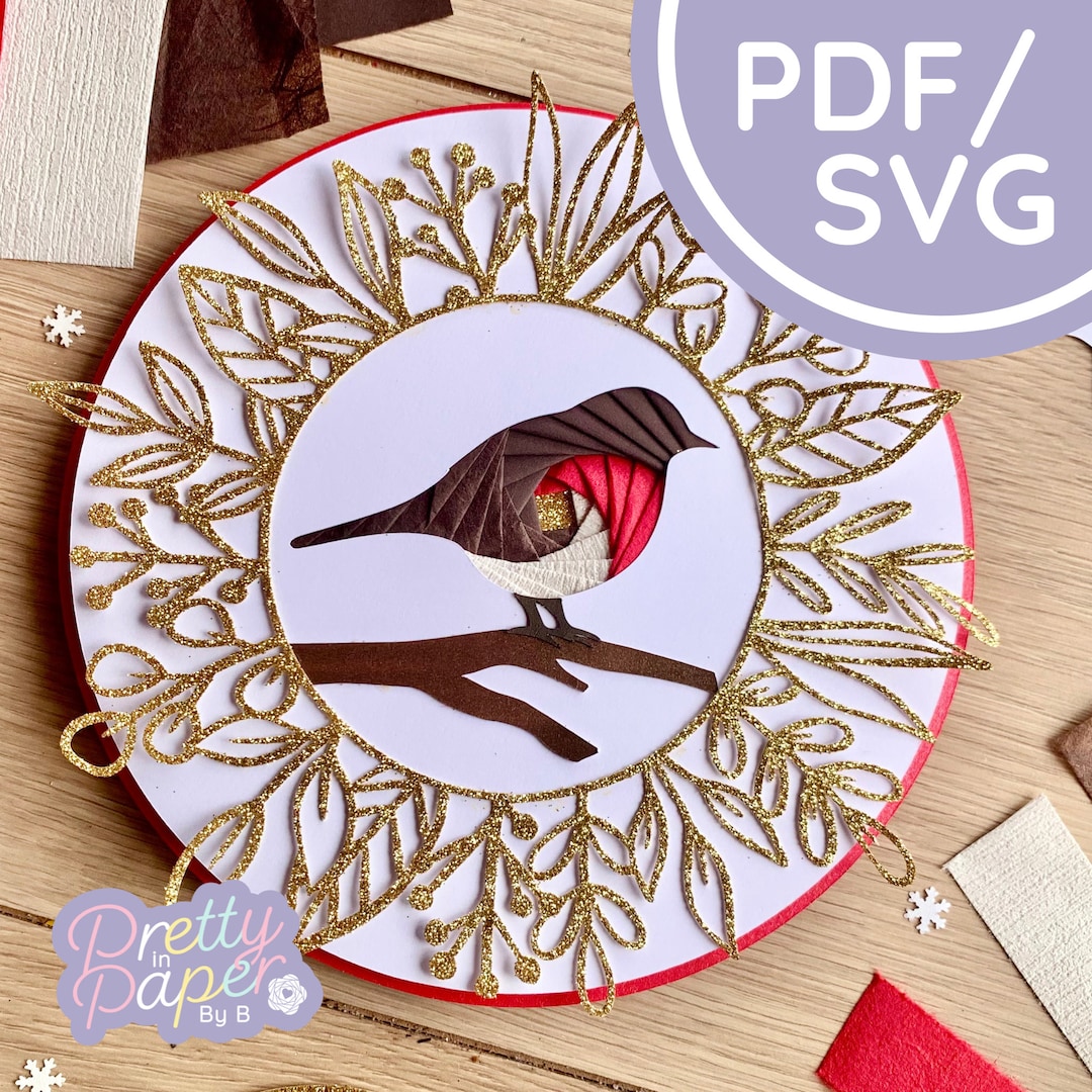 Robin Iris Folding Pattern PDF & SVG | 2x Small Birds Beginner Iris ...