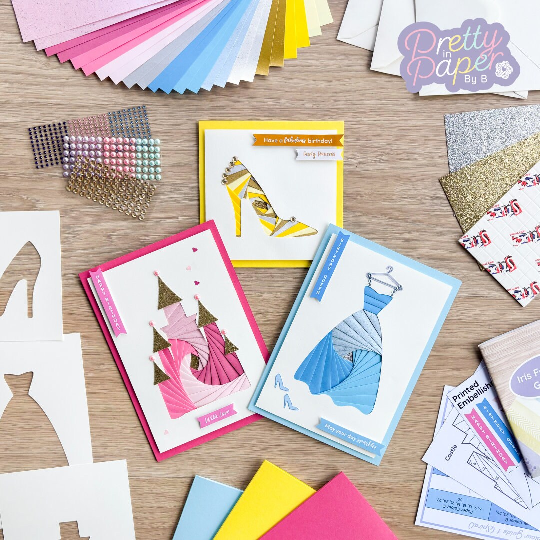 Princess Elegance Card Making Kit | Iris Folding Craft Kit Beginners ...