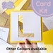 Card Making Kit Alphabet Letter L | Iris Folding Card Kit | Initial ...