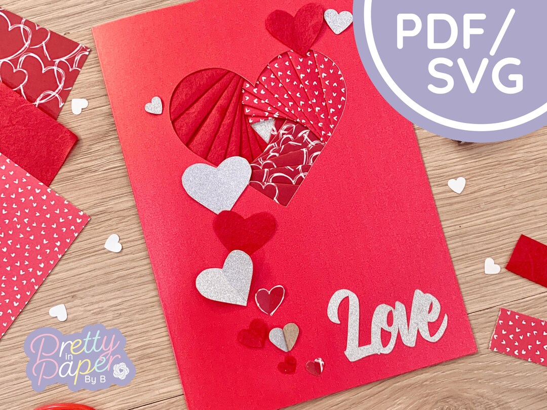 Heart Iris Folding Pattern PDF & SVG Beginner Iris Folding - Etsy